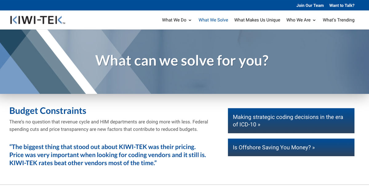 Medical Coding on Demand | Services | KIWI-TEK Medical Coding on Demand | Services | KIWI-TEK