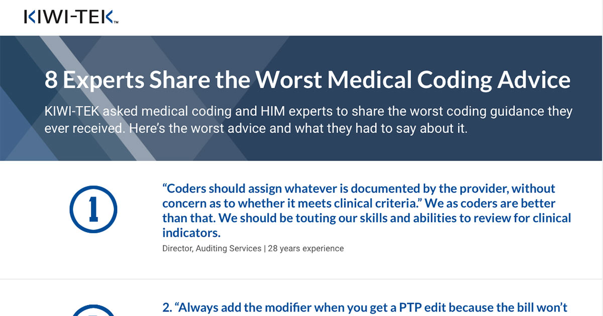 8 Experts Share the Worst Medical Coding Advice